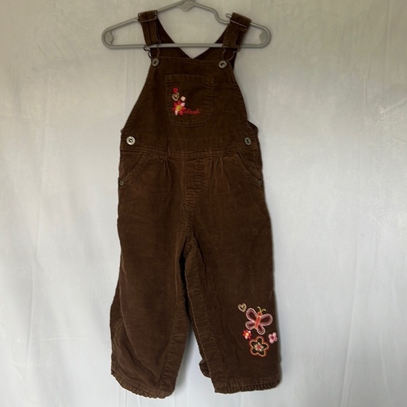 Bottoms | Osh Kosh Brown Overalls 18m | Poshmark